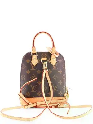 LOUIS VUITTON Alma Monogram Canvas Backpack