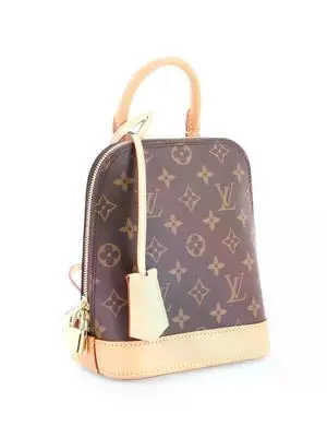 LOUIS VUITTON Alma Monogram Canvas Backpack