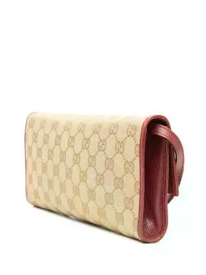 Gucci Gg Canvas Bamboo Bar Crossbody Bag