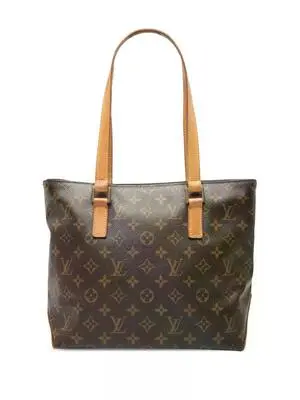 LOUIS VUITTON Monogram Canvas Cabas Piano Tote Bag - Brown