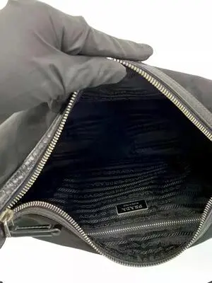 Prada Canapa Logo Tessuto Hobo Bag