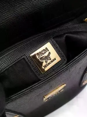 Mcm Logo-stud Embellished Tote Bag