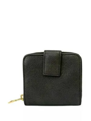 Saint Laurent 20th Century Leather Monogram Zip Wallet Small Wallets