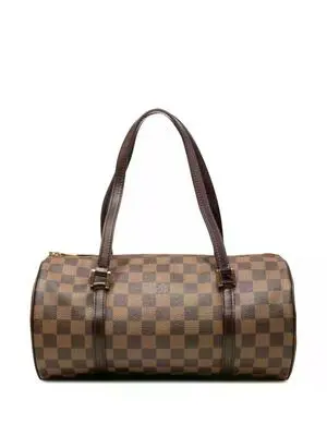LOUIS VUITTON Damier Ebene Papillon 30 Handbag - Brown