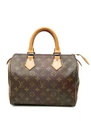 LOUIS VUITTON Monogram Speedy 25 Boston Bag - Brown