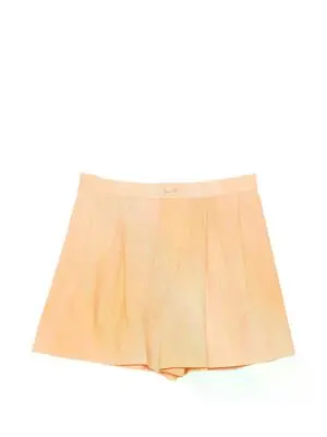 Ermanno Scervino Pleated Buttoned Shorts - Orange