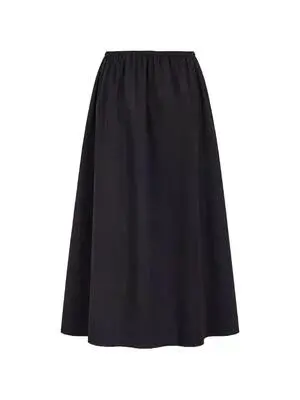 Matteau Gathered Drawstring Waist Midi Skirt