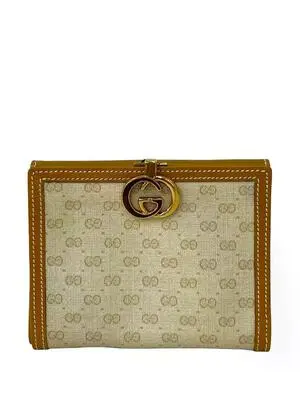 Gucci 20th Century Micro Gg Supreme Bifold Wallet Small Wallets - Neutrals