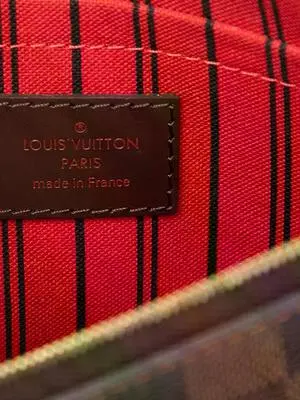 LOUIS VUITTON Damier Ebene Neverfull Pochette Pouch