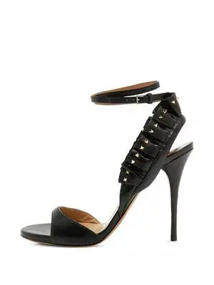 Valentino Garavani Microstud Ruffled Sandals