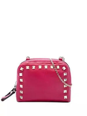 Valentino Garavani Rockstud Double Zip Chain Crossbody Bag