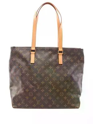 LOUIS VUITTON Monogram Cabas Mezzo Tote Bag
