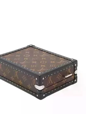 LOUIS VUITTON Monogram Macassar Clutch Box Crossbody Bag