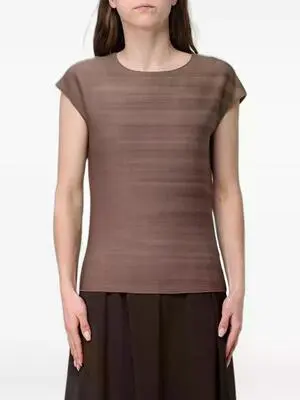 Max Mara Ribbed Knit Short-sleeved T-shirt