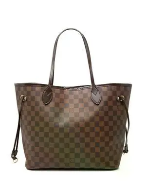 LOUIS VUITTON Damier Ebene Neverfull Mm Tote Bag - Brown