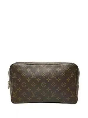LOUIS VUITTON Monogram Trousse Toilette 28 Clutch Bag