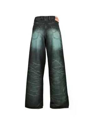 Kenzo Faded-effect Wide-leg Jeans