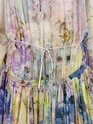 Zimmermann Floral-print Ruffled-collar Mini Dress