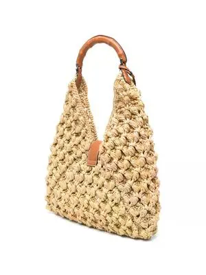 Ermanno Scervino Large Clio Woven Shoulder Bag