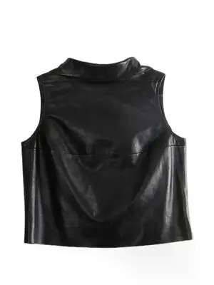 Rick Owens High-neck Leather Top