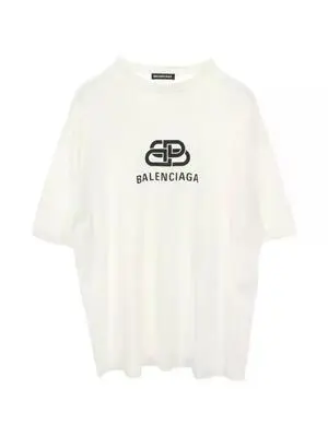 Balenciaga 2000s Logo-print Cotton T-shirt
