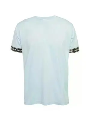 Burberry Logo-tape Loose-fit T-shirt - Blue