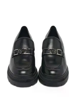 FERRAGAMO Gancini Leather Loafers