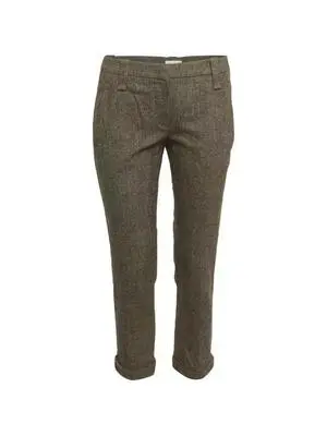 Brunello Cucinelli Monili Trim Herringbone Trousers