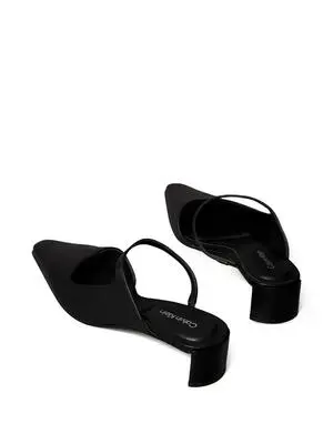 Calvin Klein Leather Square-toe Mules