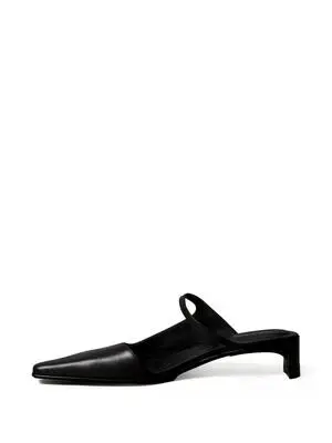 Calvin Klein Leather Square-toe Mules