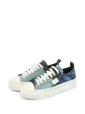 Dolce & Gabbana Portofino Patchwork Denim Sneakers