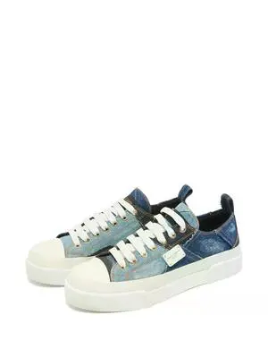 Dolce & Gabbana Dolce & Gabbana Portofino Patchwork Denim Sneakers Blue