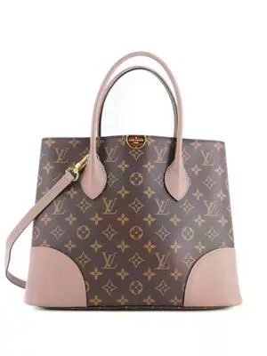 LOUIS VUITTON Flandrin Handbag Monogram Canvas And Leather Tote - Brown