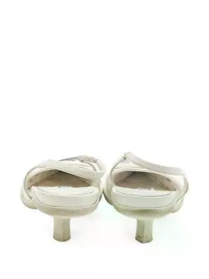 Prada Bow-detail Leather Slingback Pumps