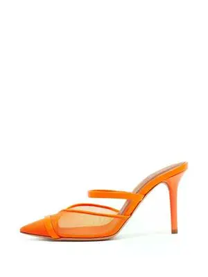 MALONE SOULIERS Clio Leather Mules - Orange