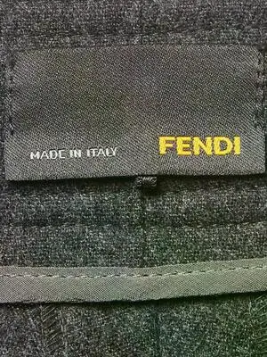 Fendi Pleated Wool Trousers