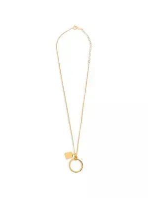 Balenciaga Saint-germain Ring-charm Necklace - Gold
