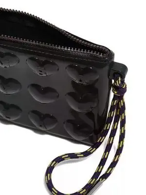 Bimba Y Lola Heart-embossed Zip-around Silicone Phone Case