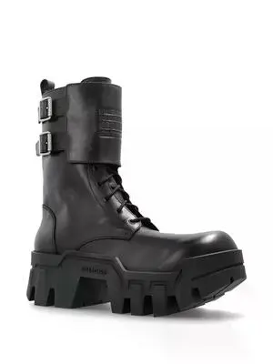 Balenciaga Bulldozer Lace-up Boots