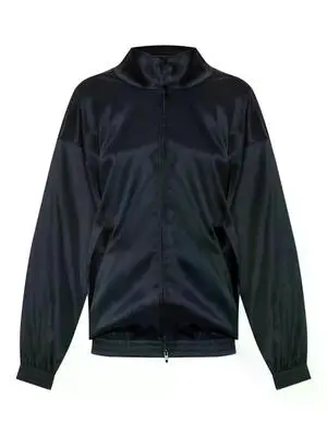 Balenciaga Satin Zip-up Bomber Jacket