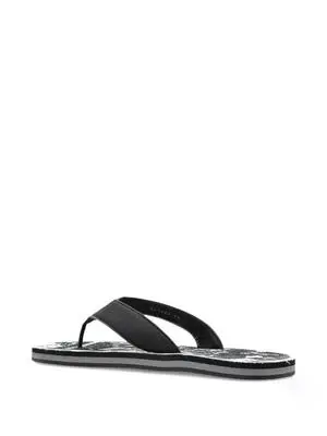 Balenciaga Logo Print Flip Flops