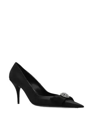 Balenciaga Embellished Bow Pointed Pumps