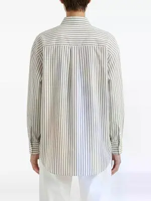 Brunello Cucinelli Striped Silk Shirt