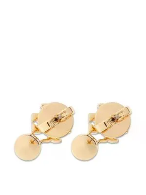 Tory Burch Moondance Double T Pearl Earrings