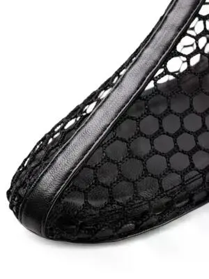 SOULIERS MARTINEZ Mesh Panel Almond Toe Ankle Boots