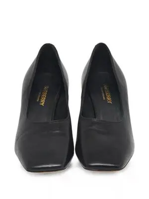 Burberry Square-toe Block-heel Pumps