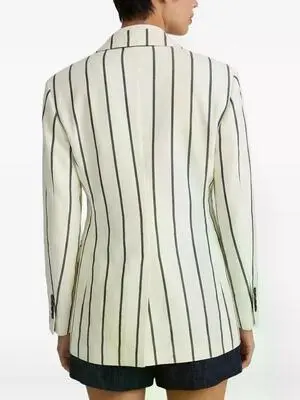 Brunello Cucinelli Striped Linen Blazer