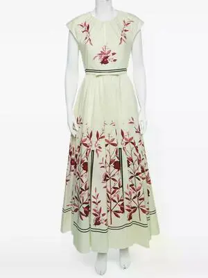 Giambattista Valli Floral Print Flared Maxi Dress