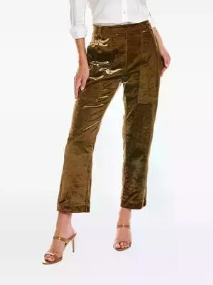 Brunello Cucinelli Velvet High-waisted Trousers