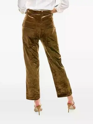 Brunello Cucinelli Velvet High-waisted Trousers